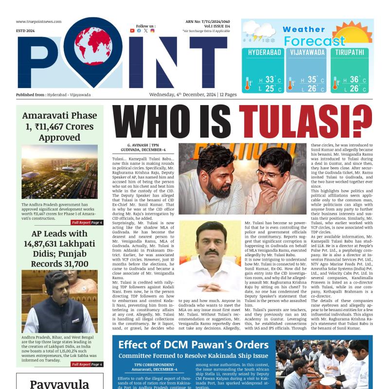 True Point News- 04 Dec 2024 - Page 1 - True Point News